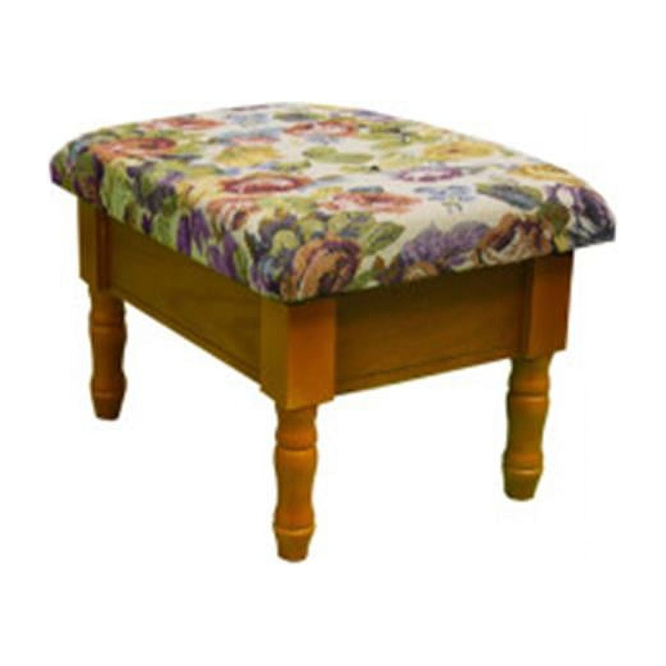 Oak Foot Stool With Storage - Walmart.com