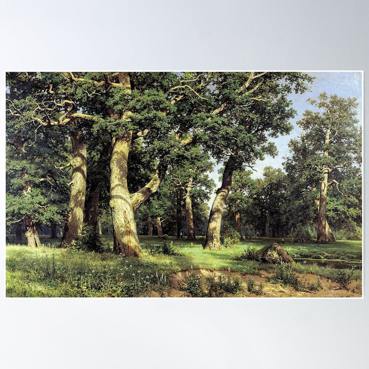 Дубы (Oak Grove) - Ivan Shishkin Poster Wall Art, Modern Wall Decor For ...