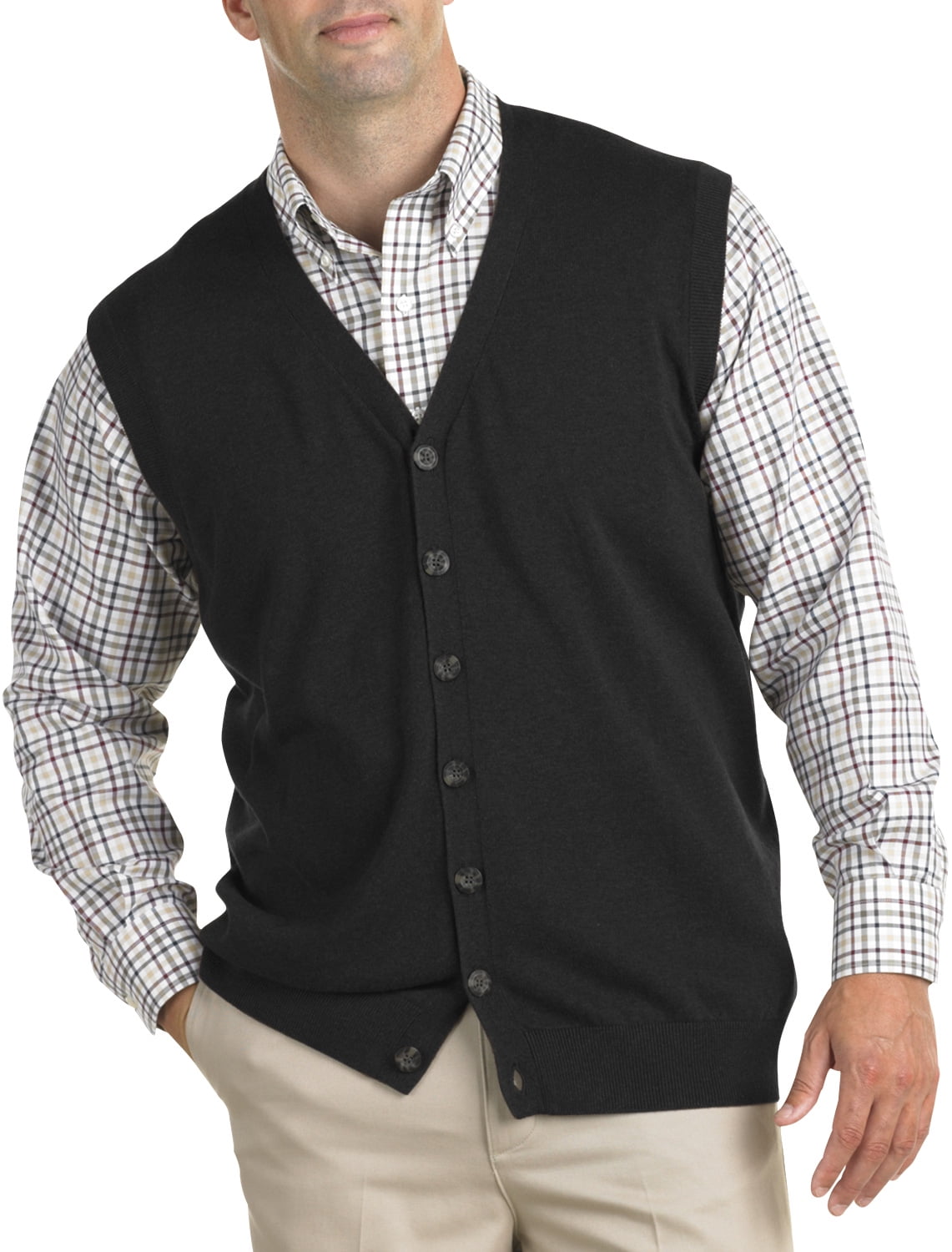 Oak Hill by DXL Men's Big and Tall Men's Big and Tall Button-Front ...