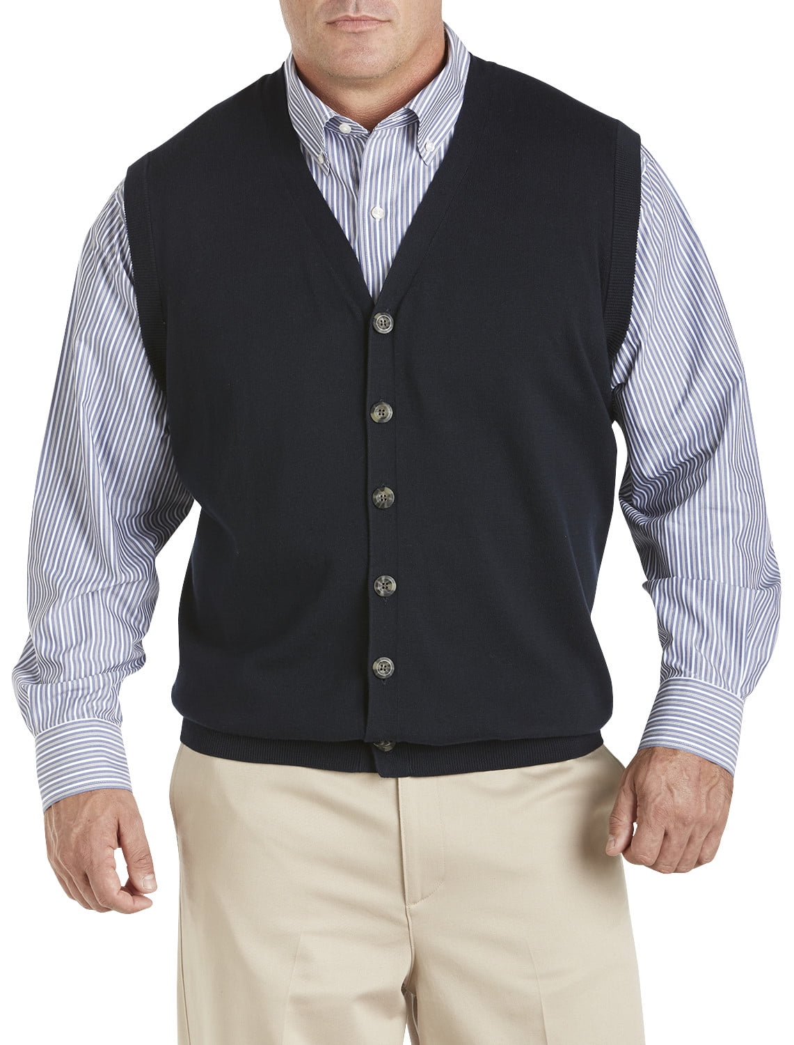 Oak Hill by DXL Men's Big and Tall Men's Big and Tall Button-Front ...