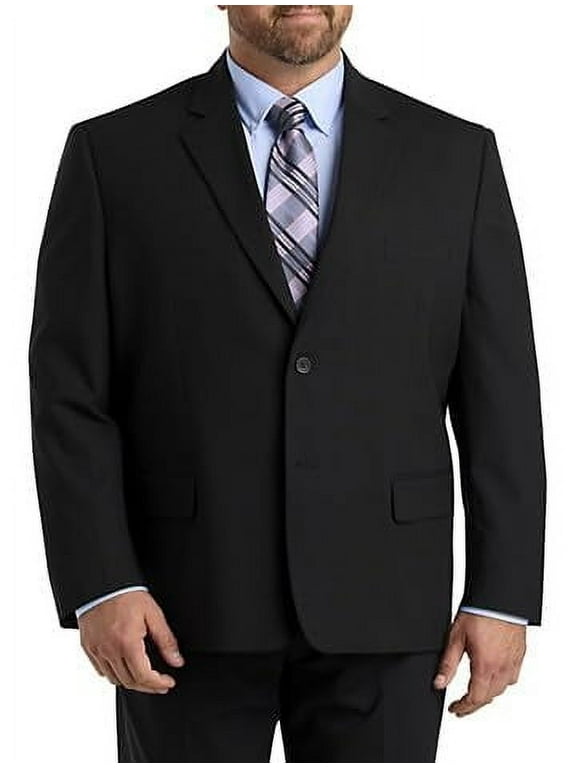 Oak Hill Premium by DXL Men's Big and Tall Jacket-Relaxer Sharkskin ...