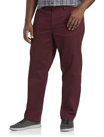 Straight-Fit 5-Pocket Pants Tawny Port 52 x 28 - Walmart.com