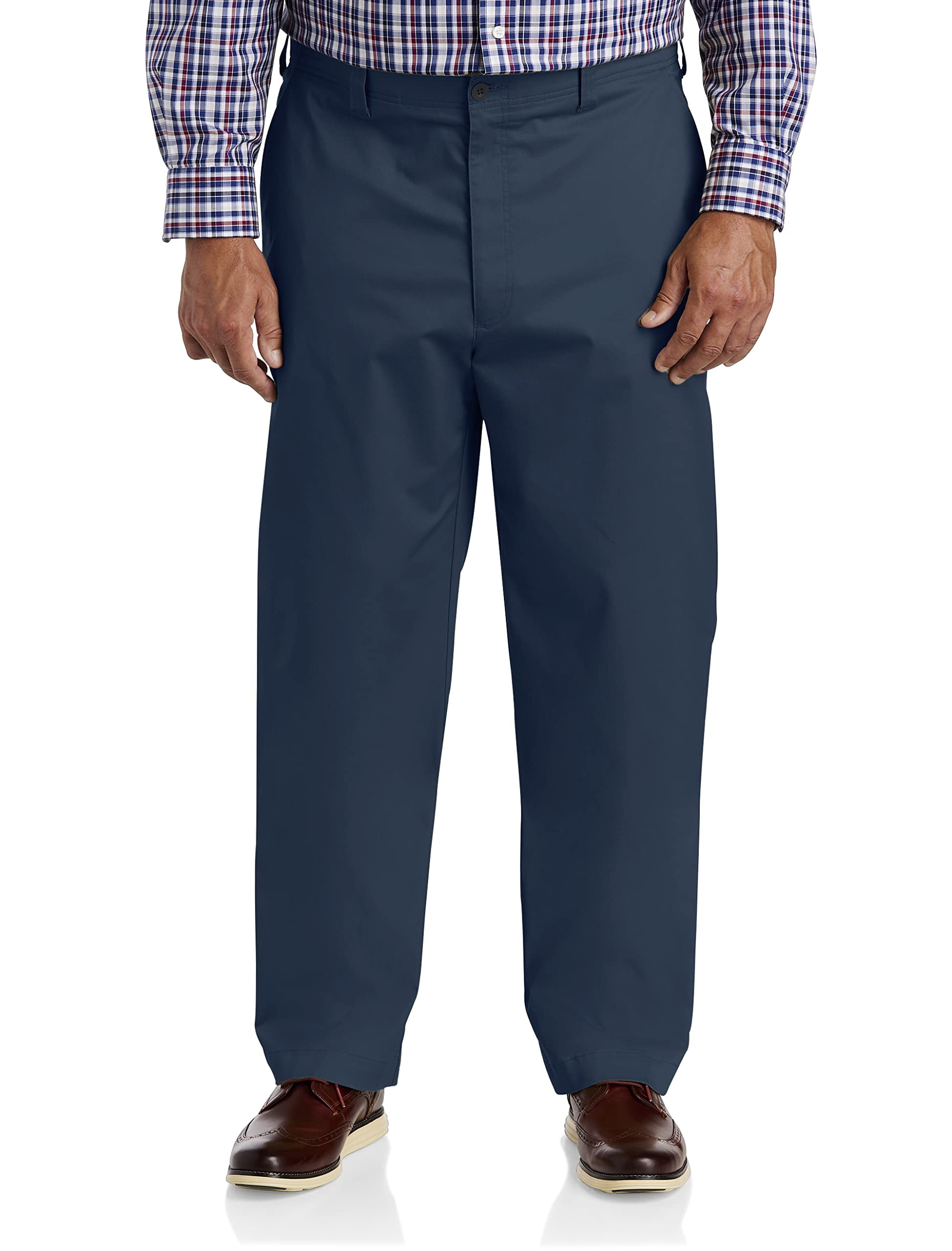 Oak Hill by DXL Men's Big and Tall Straight-Fit Tech Pants Blue Nights ...