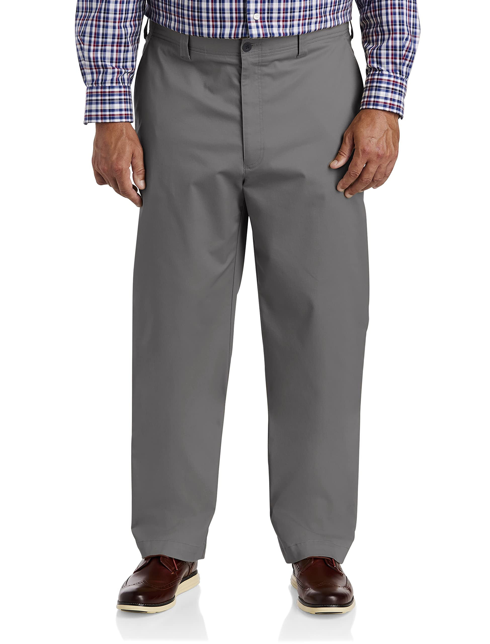 Oak Hill by DXL Men's Big and Tall Straight-Fit Tech Pants Gargoyle ...