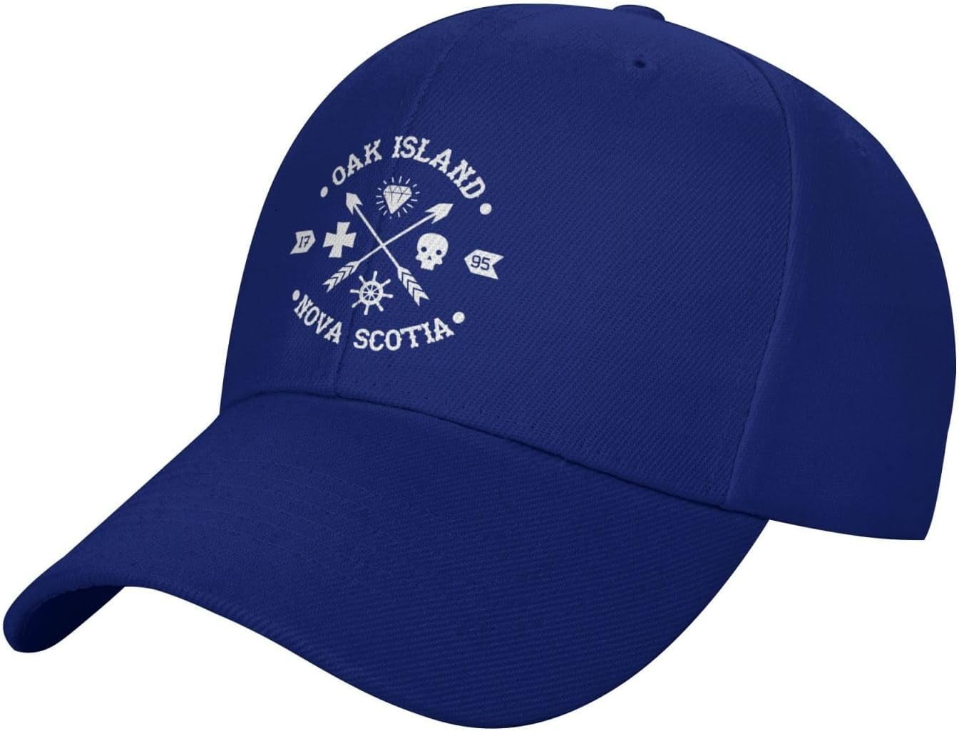 Oak Island Nova Scotia Arrows and Skulls Adjustable Rear Buckle Cap ...