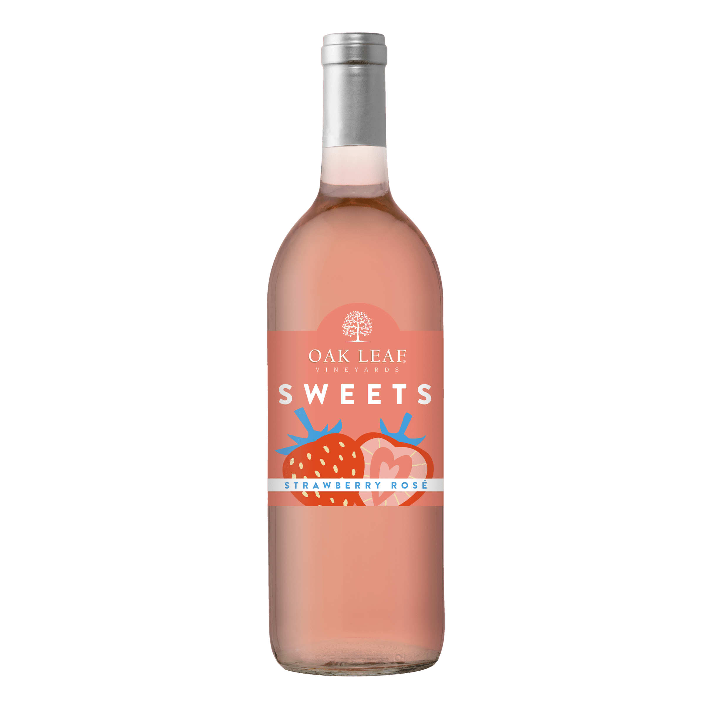 Oak Leaf Vineyards Sweets Strawberry Rose California Flavored Wine, 750 ...