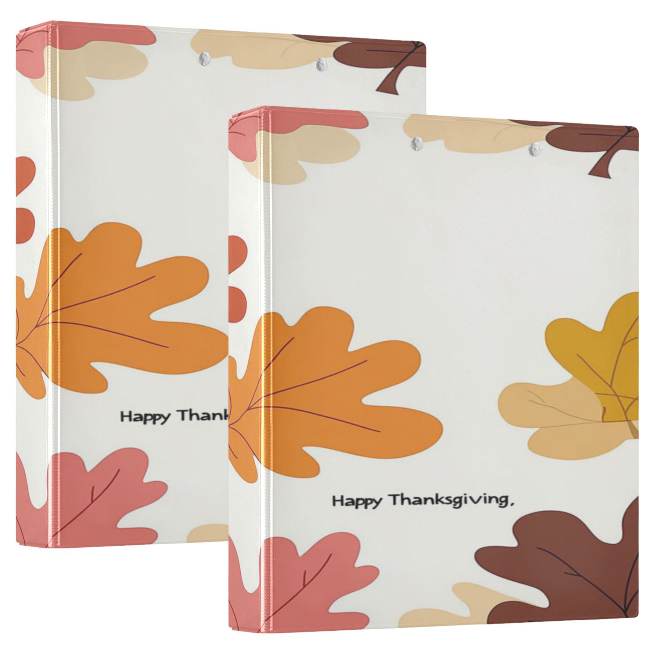 Oak Leaves 3 Ring Hardcover Binders 1.5in Round Rings for Letter-Size ...