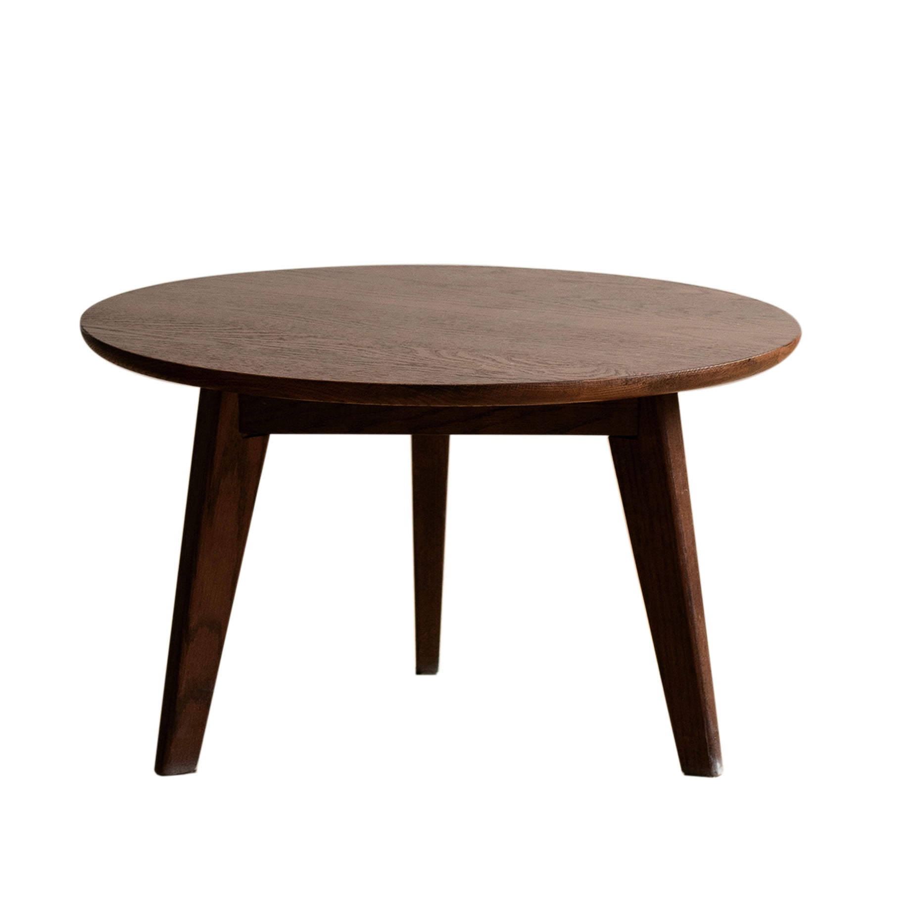 Oak Round Center Coffee Table for Home | Effortless to Assemble ...