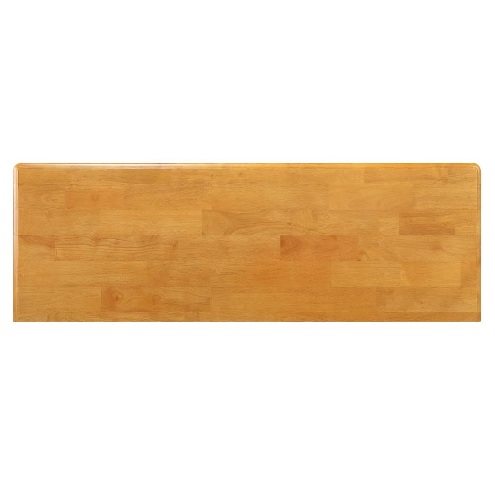 Oak Selections 3-Drawers 1-Large Open Shelf Cabinet Sideboard in Light ...