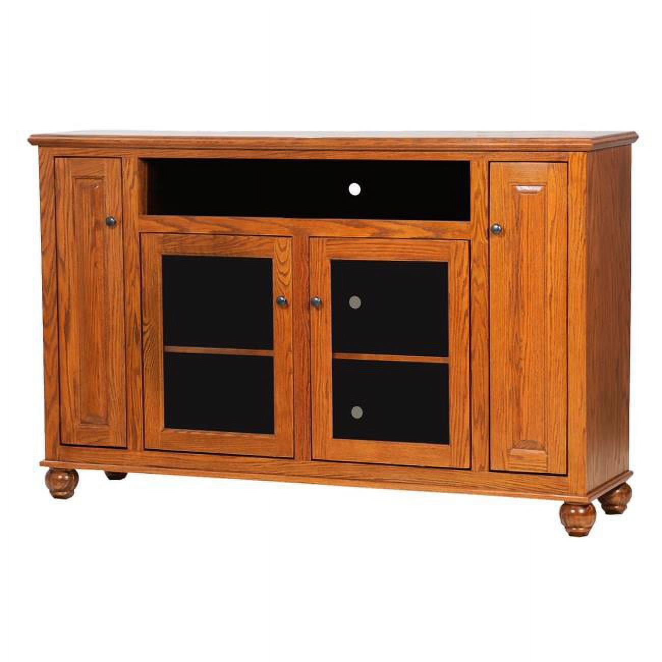 Oak Tall Deluxe Entertainment Console, Medium - Walmart.com