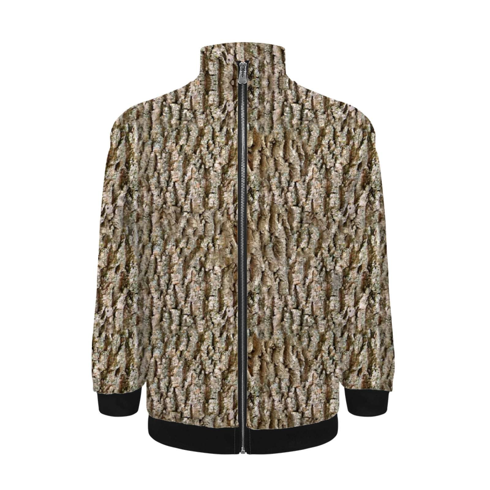 Oak Tree Bark (Seamless Texture) Jacket Men's Street Cool Long Sleeves ...