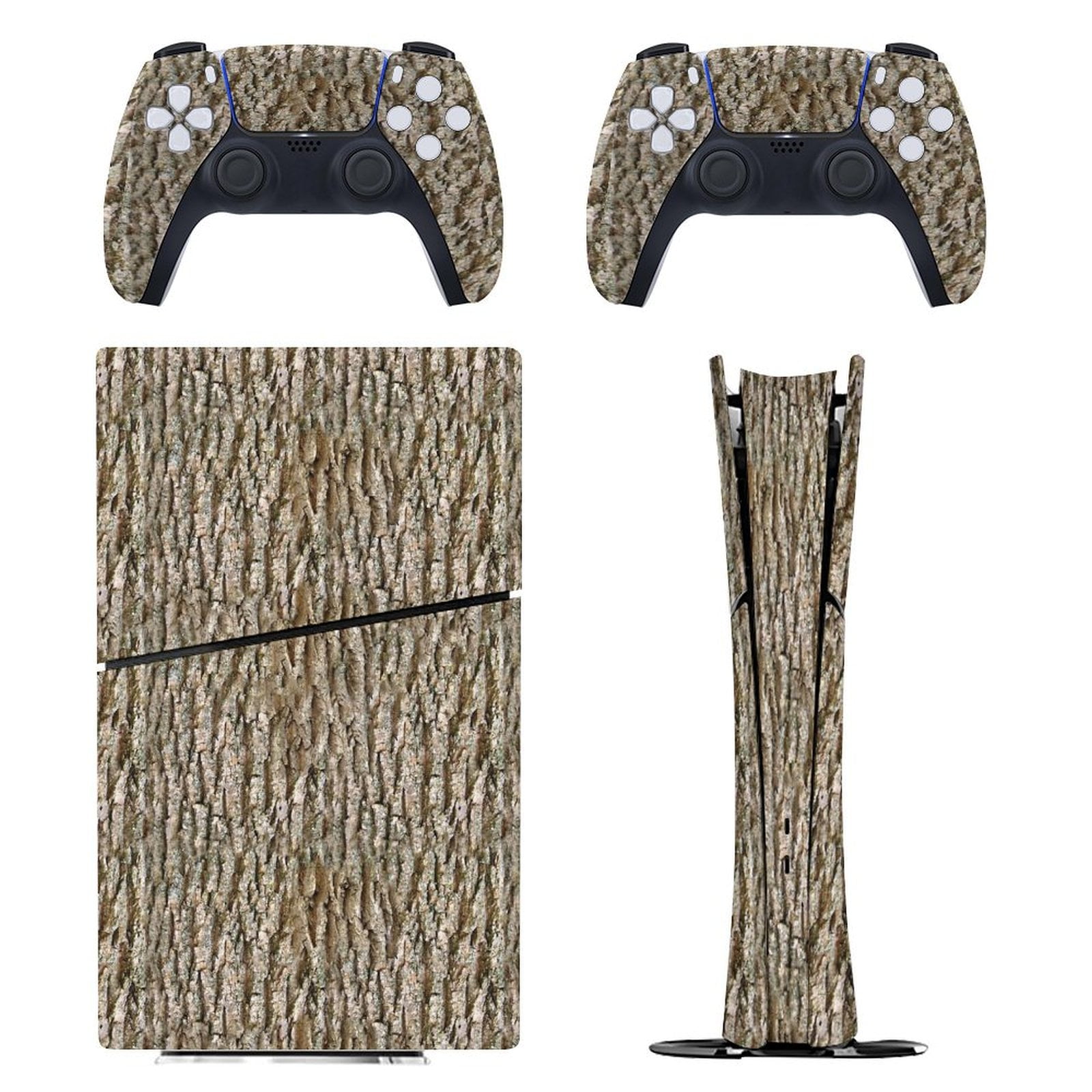Oak Tree Bark (Seamless Texture) PS5/PS5 Pro/PS5 Slim Digital Disc Skin ...