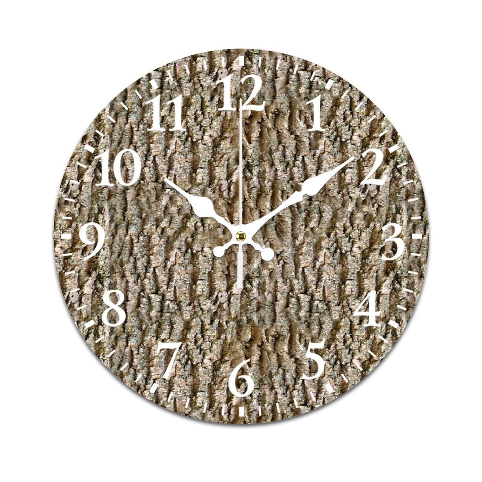 Oak Tree Bark (Seamless Texture) Wall Clock Modern Design Clocks Wall ...