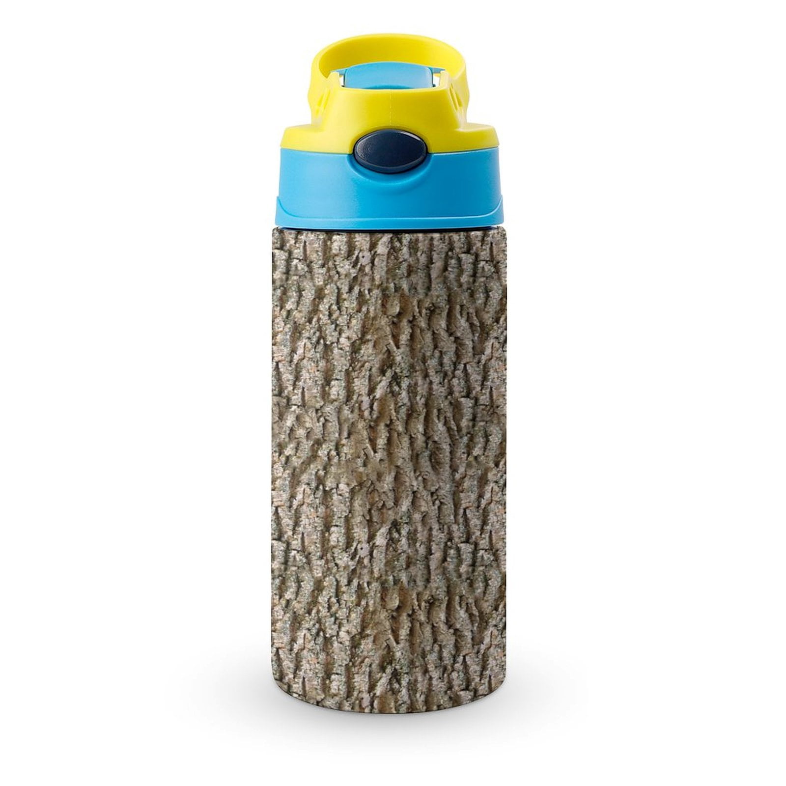 Oak Tree Bark (Seamless Texture) Water Bottle with Straw And Lid ...