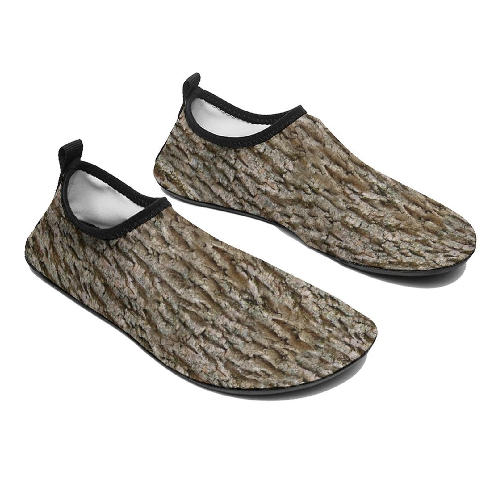 Oak Tree Bark (Seamless Texture) Water Shoes Beach Slip-on Shoes for ...