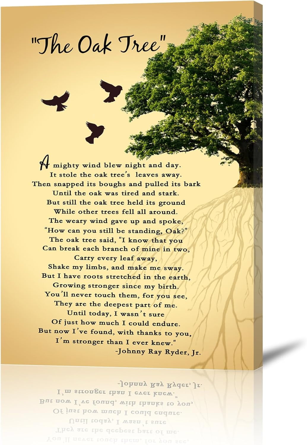Oak Tree Poem \u2022 Inspirational Print Wall Art \u2022 Nature Artwork ...