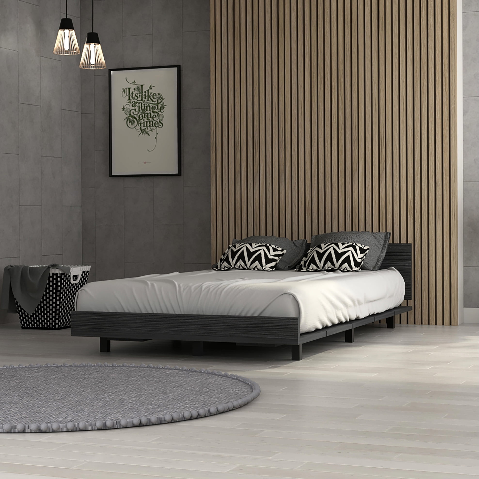 Oak Twin Bed - Rectangular Shape For Optimal Bedroom Space Frame In ...
