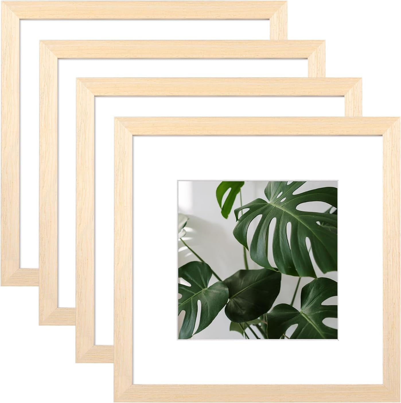 Oak Wood Picture Frames 12x12 Made of Solid Wood with Plexiglass ...