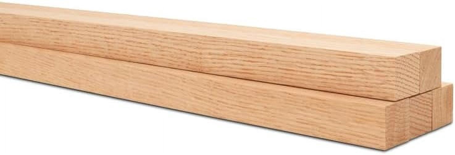 Oak Wood Square Dowel Rods, 1 inch x 36, Pack of 25 Wooden Sticks for ...