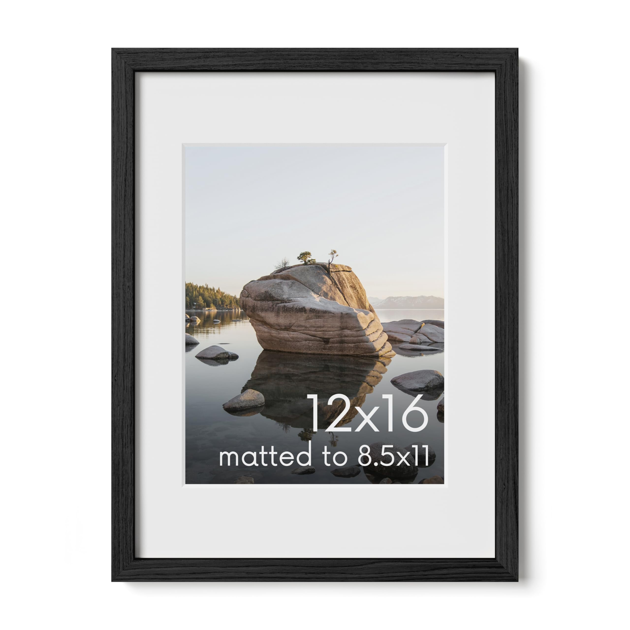 Oak Wood and Glass Single Picture Frame 12x16 - Walmart.com