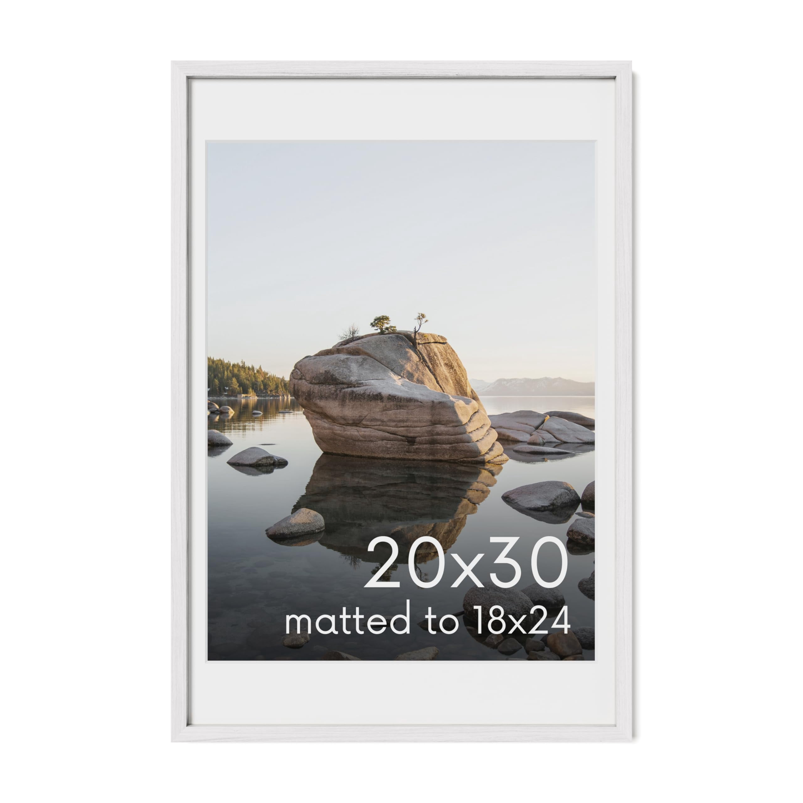 Oak Wood and Glass Single Picture Frame 20x30 - Walmart.com