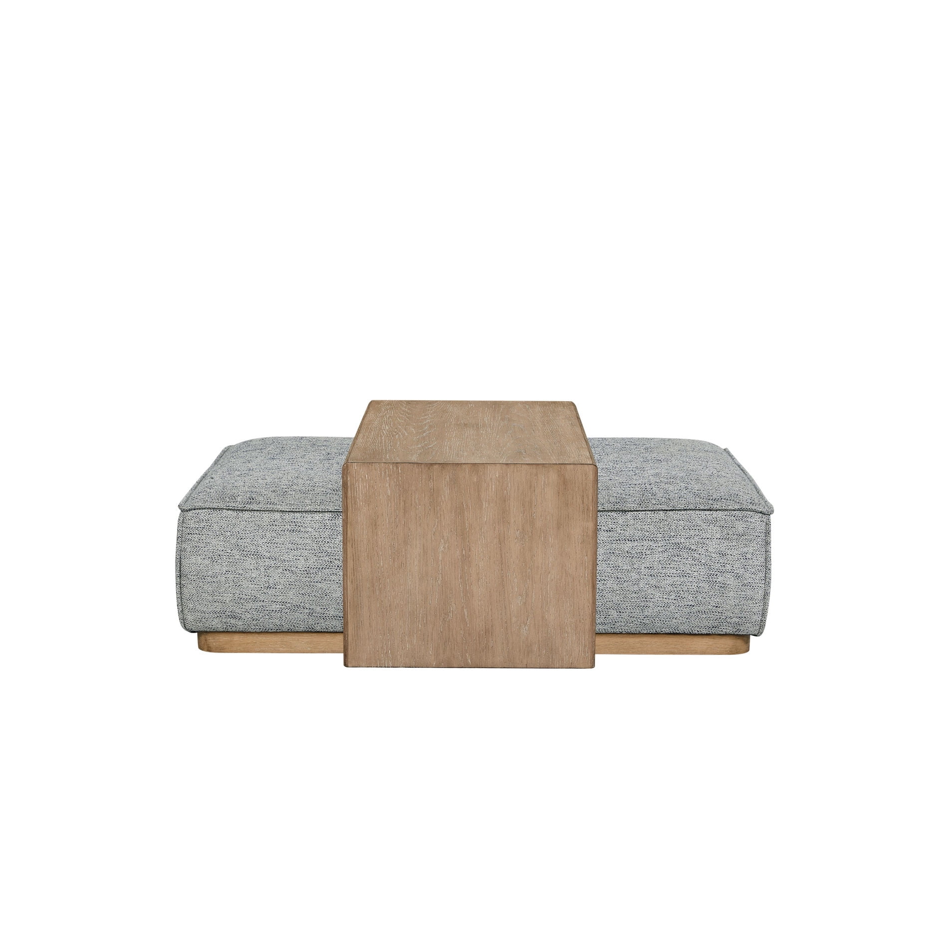Oak base gray ottoman with tray for a cozy corner in the bedroom ...
