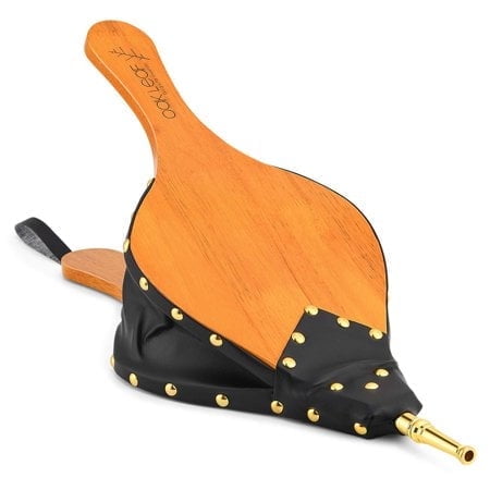 Oak leaf Fireplace Bellows Wood Air Blower with Hanging Strap Cast ...
