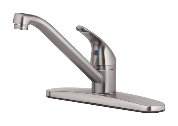 OakBrook Essentials One Handle Brushed Nickel Kitchen Faucet - Walmart.com