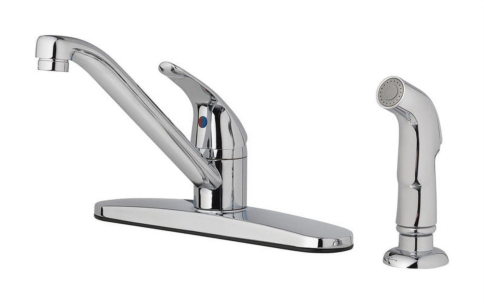 OakBrook Essentials One Handle Kitchen Faucet with Deck Mount Side ...