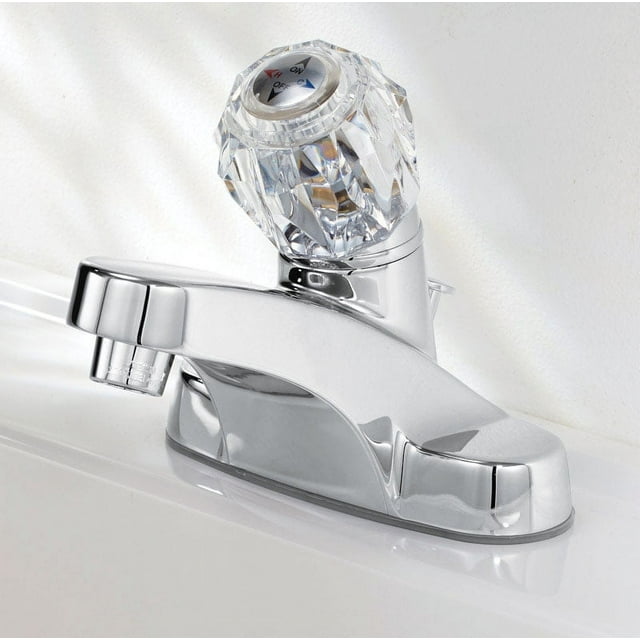 OakBrook Essentials Single Handle Lavatory Pop-Up Faucet, Chrome ...