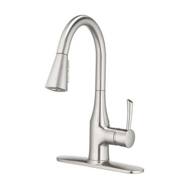OakBrook Vela One Handle Kitchen Faucet with Pulldown Sprayer - Walmart.com