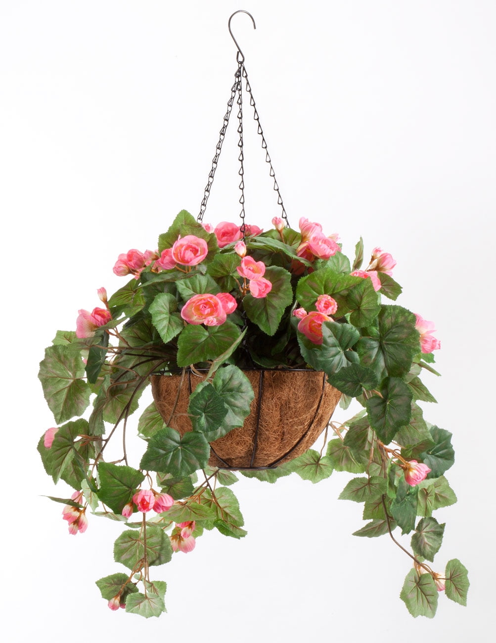 OakRidge Miles Kimball Fully Assembled Artificial Begonia Hanging ...