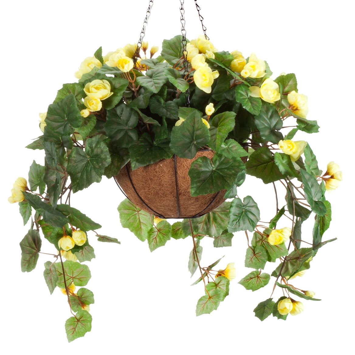 OakRidge Miles Kimball Fully Assembled Artificial Begonia Hanging ...