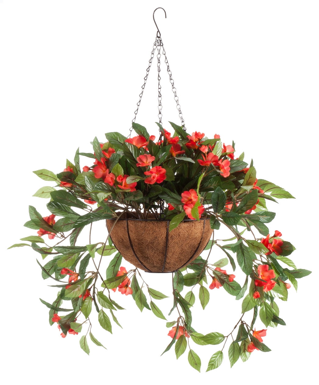 OakRidge Miles Kimball Fully Assembled Artificial Impatiens Hanging ...