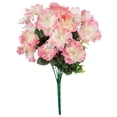 OakRidge Silk Azalea Bush – Artificial Flowers Outdoor Décor – Pink, 17 ...