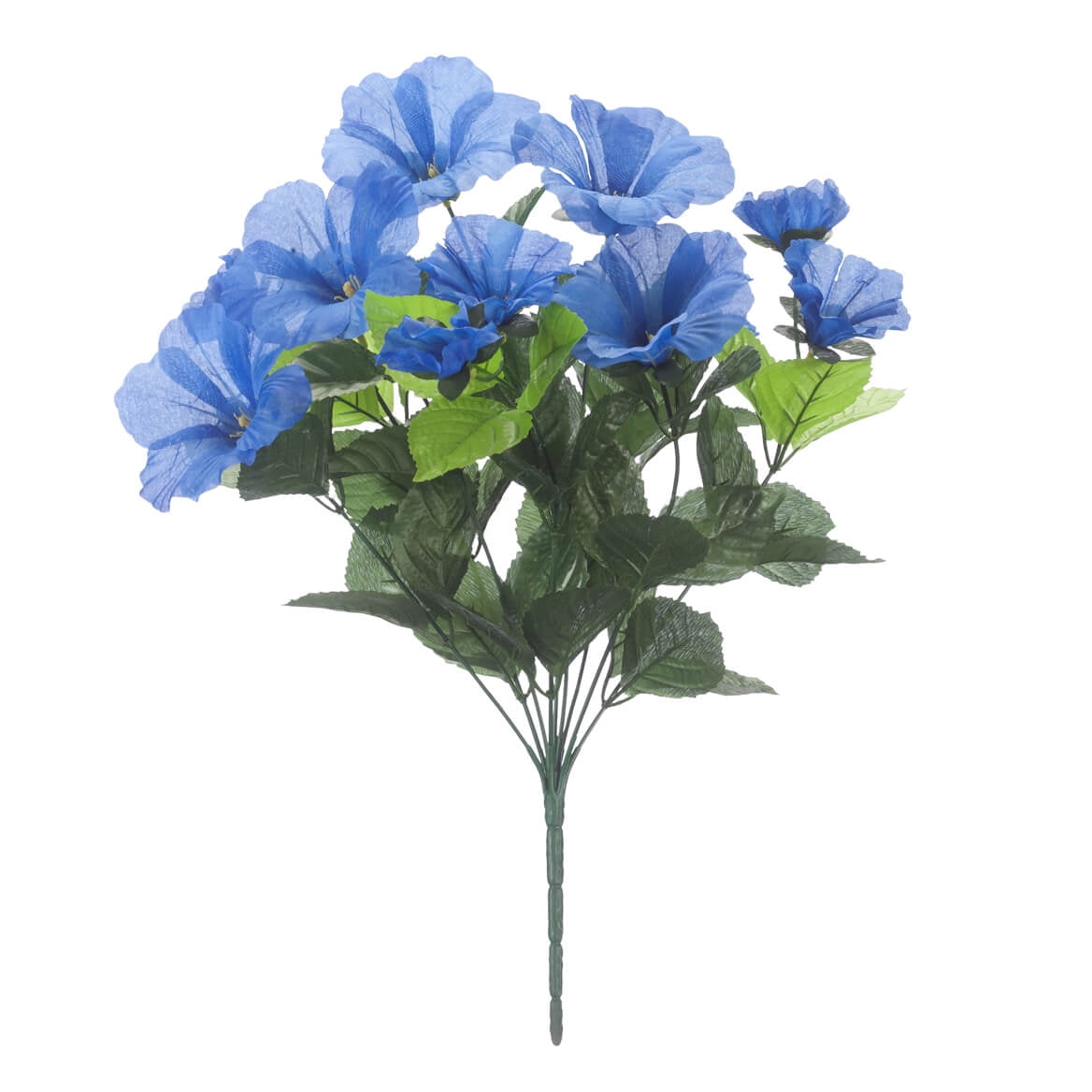 OakRidge Silk Petunia Bush – Artificial Flowers Outdoor Décor – Indigo ...