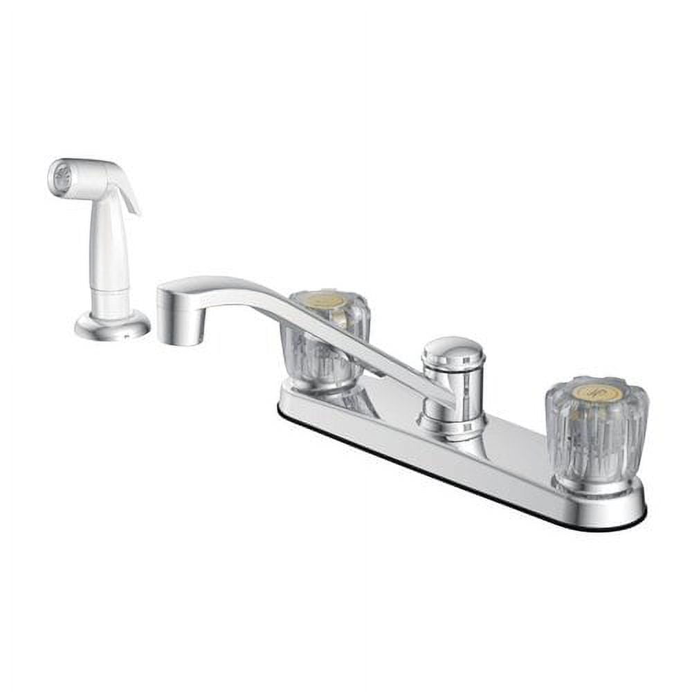 Oakbrook Kitchen Faucet Low Lead Two Handle 8 " 1.75 Gpm Chrome Finish ...