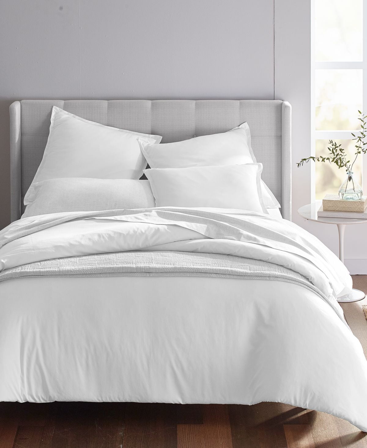 Oake Cotton Tencel Blend Reversible 3 Pieces Duvet Cover Set, Full ...