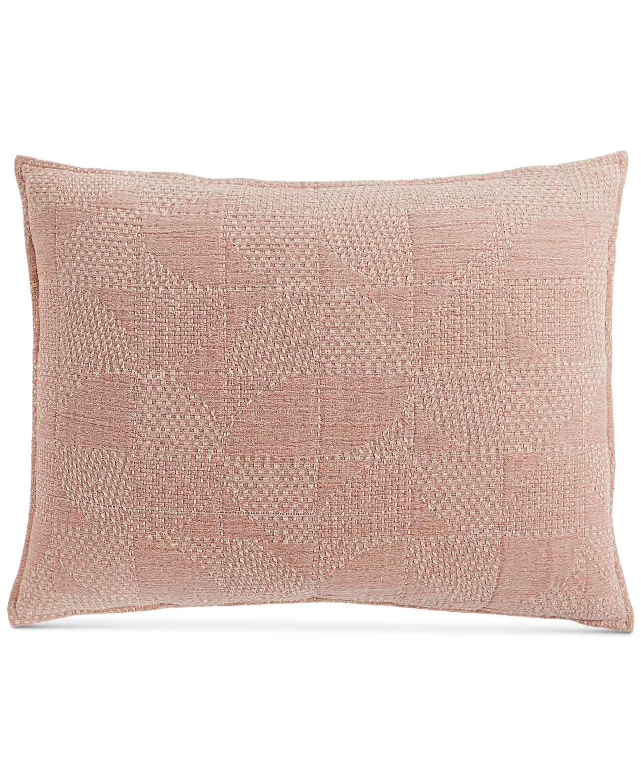 Oake Geo Stitch King Sham, Terracotta, 20″ x 36″ - Walmart.com