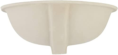 Oaker 1512 Oval Undermount Bathroom Sink in White Color Cutout Size 15 ...