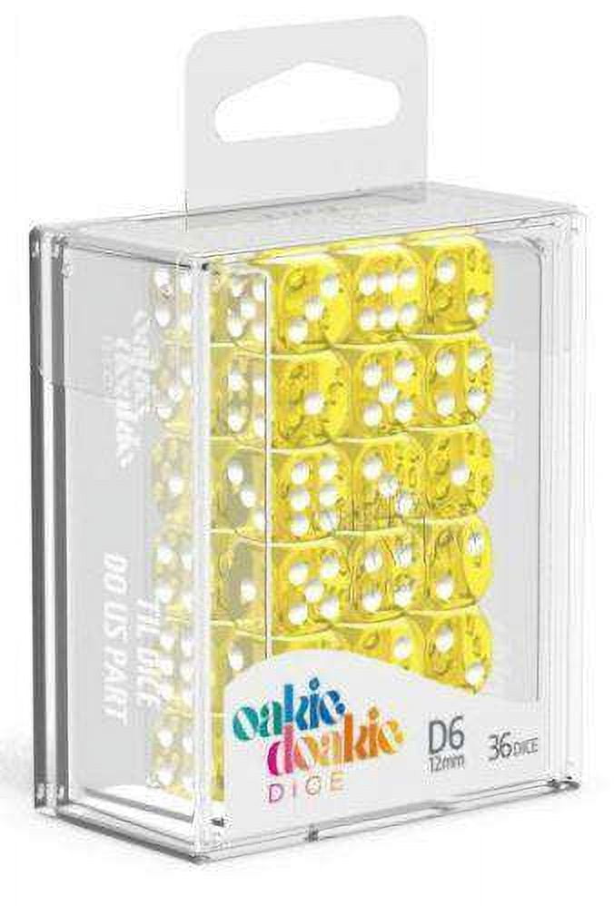 Oakie Doakie 6-Sided d6 Translucent Yellow Dice - Walmart.com