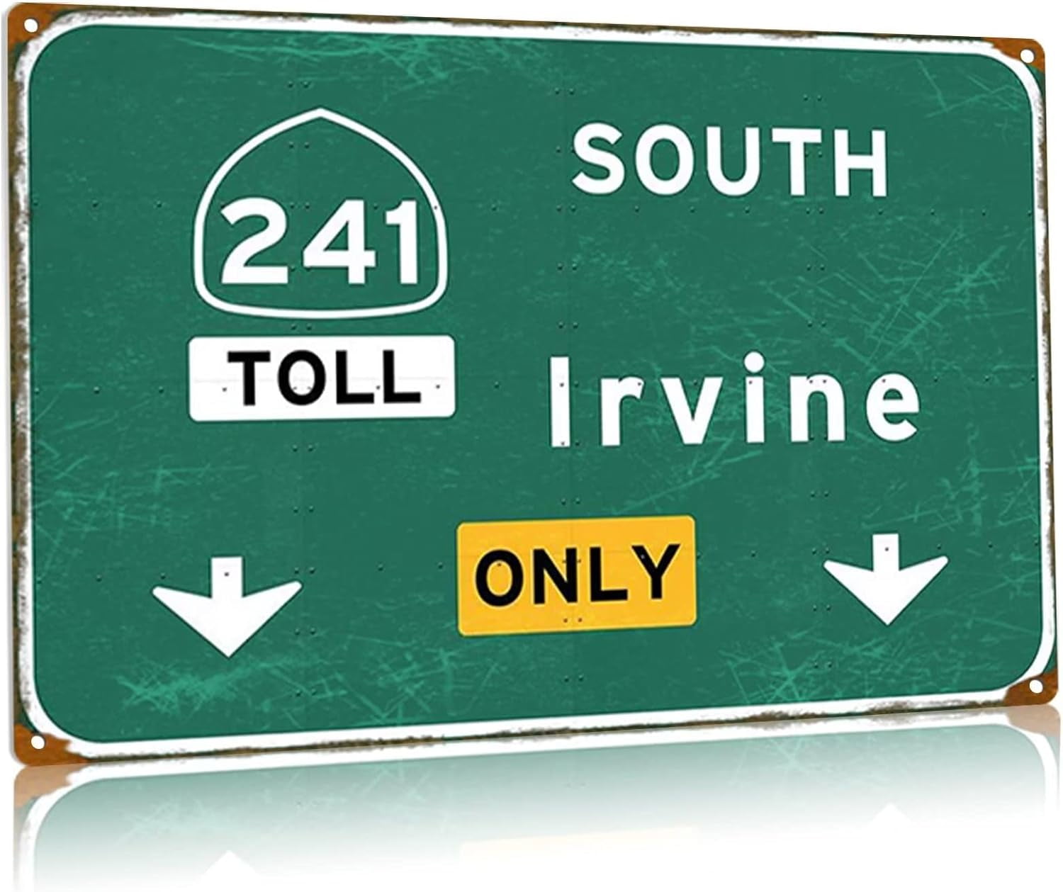 Oaklan Vintage Metal Tin Sign West Highway Directional Sign City ...