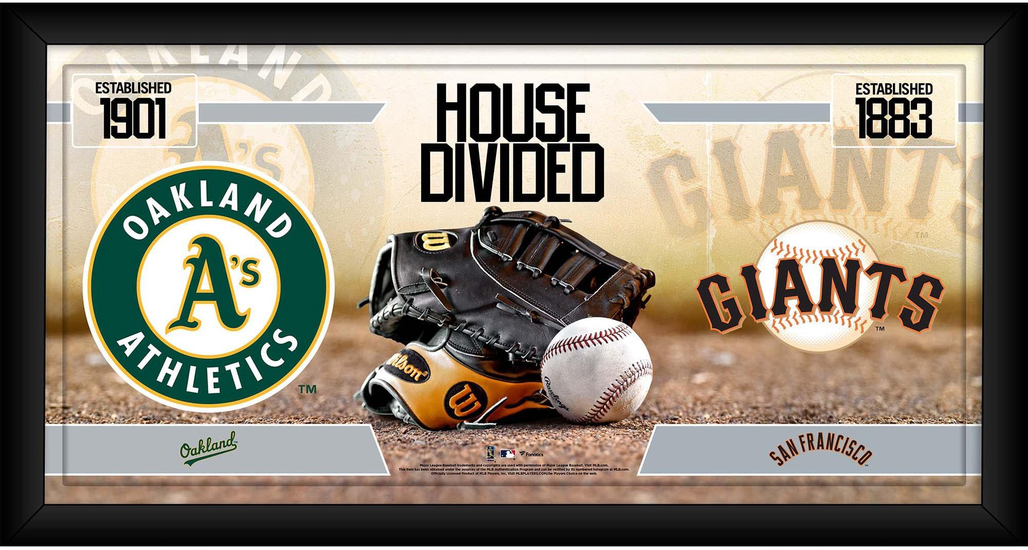 Oakland Athletics vs. San Francisco Giants Framed 10" x 20" House ...