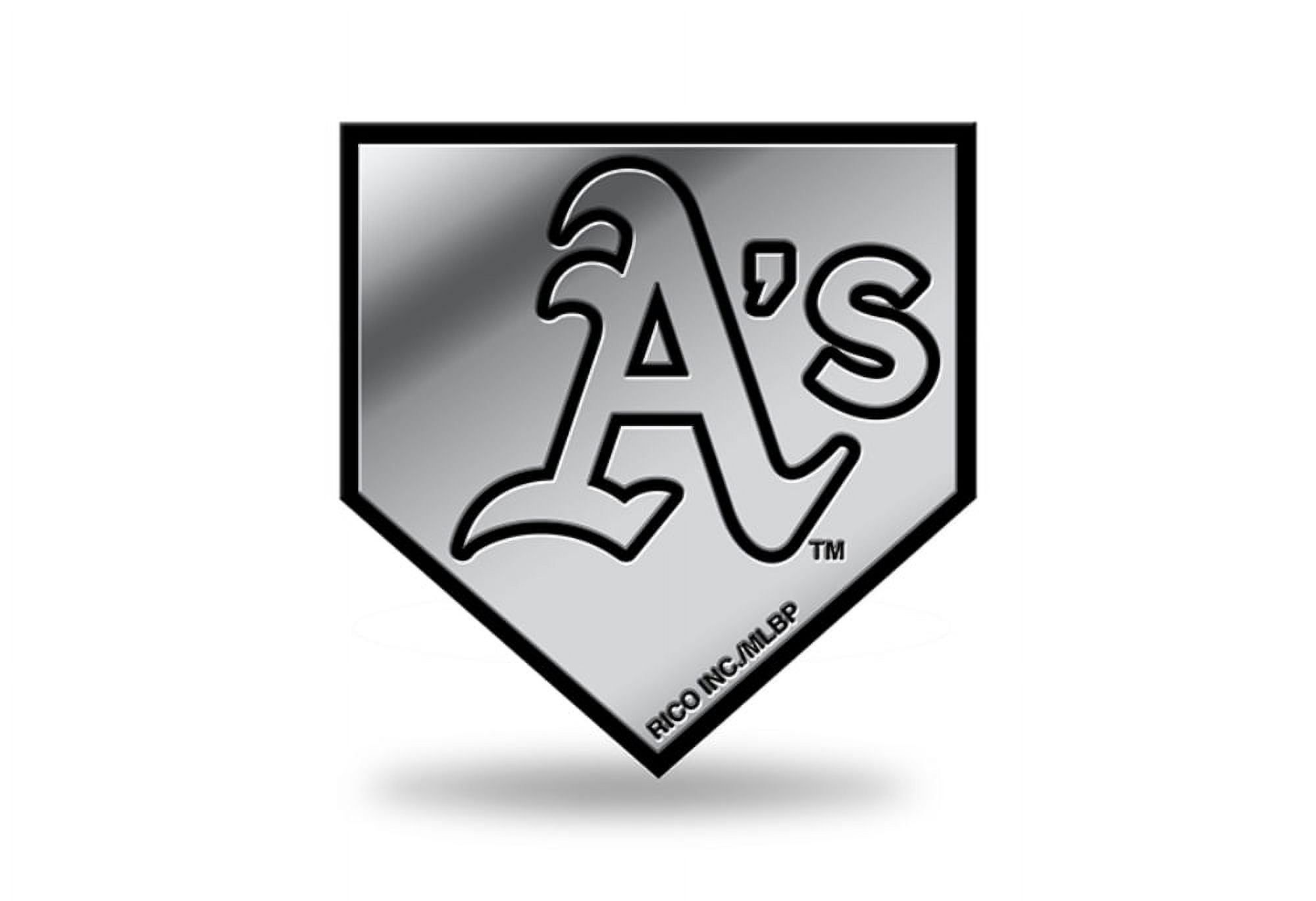 Oakland Baseball Athletics A's Logo Molded Self-Adhesive Auto Emblem ...