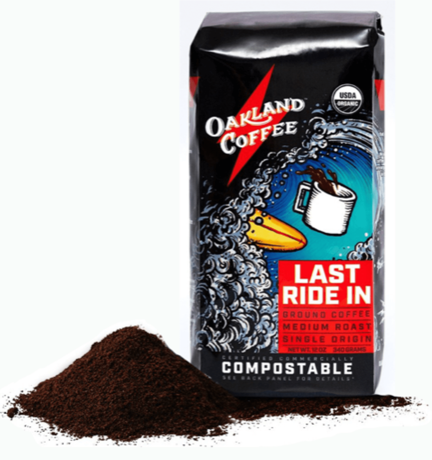 Oakland Coffee Last Ride in, Premium Organic Ground Medium Roast ...