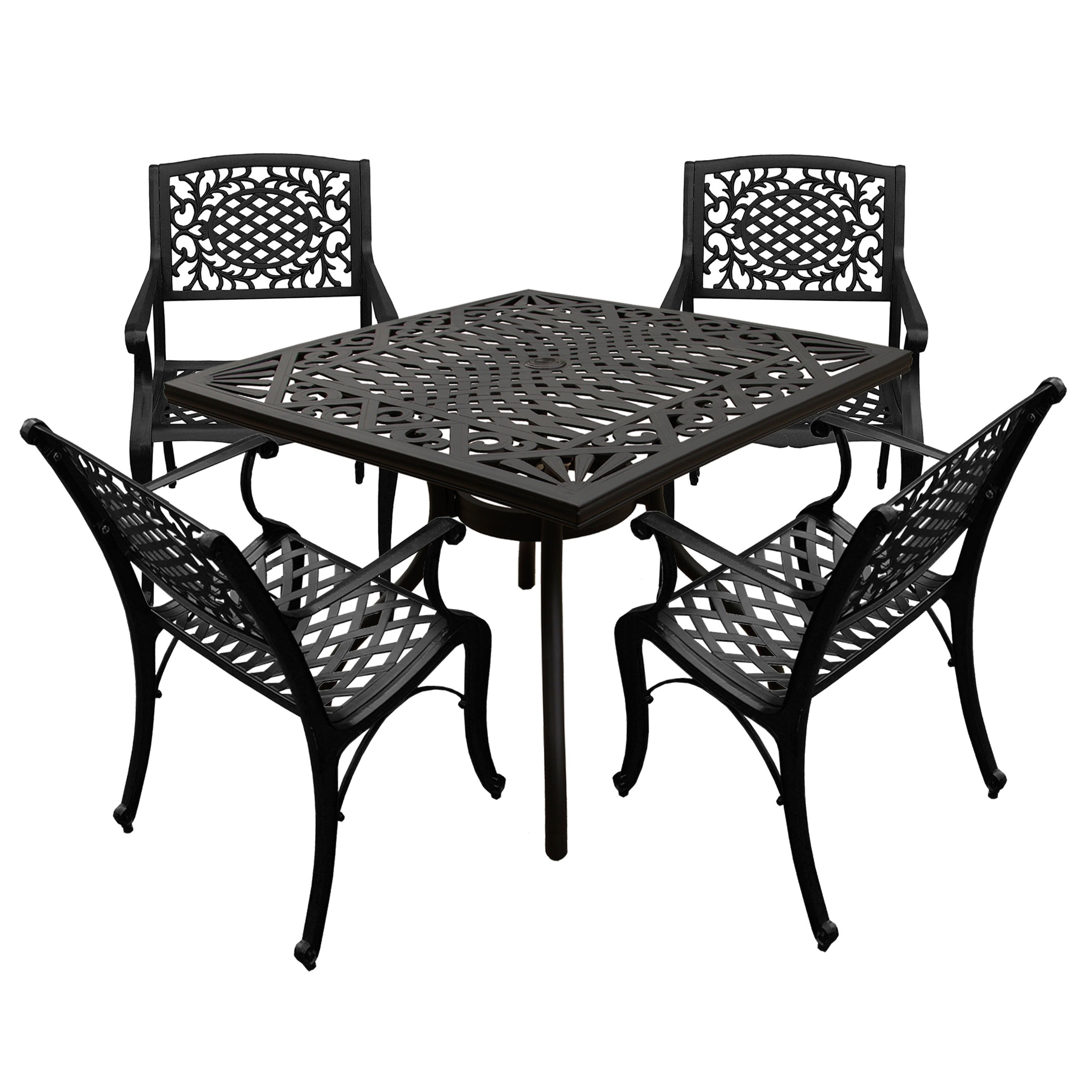 Oakland Living Corporation Modern Ornate Outdoor Mesh Aluminum 37-in ...
