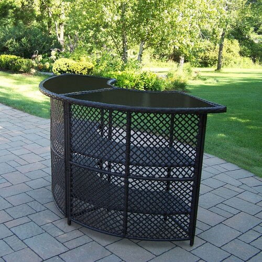 Oakland Living Elite Resin Wicker Home Bar - Walmart.com
