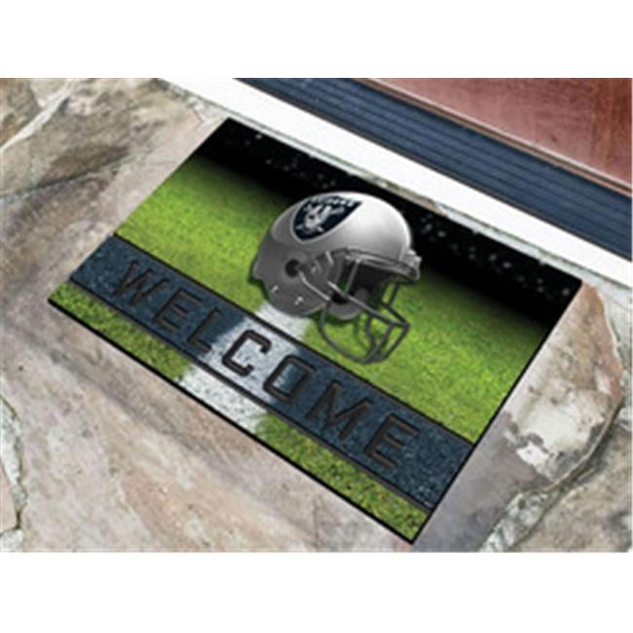 Oakland Raiders Door Mat 18x30 Welcome Crumb Rubber - Walmart.com