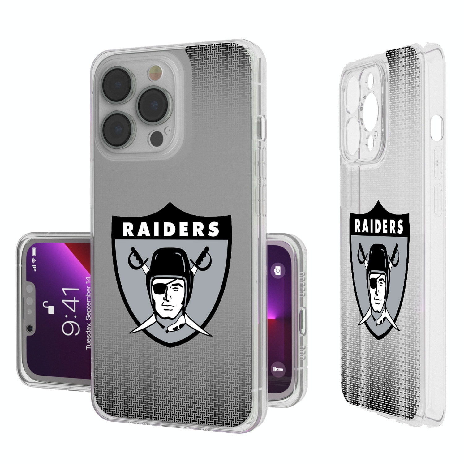 Oakland Raiders Linen Logo iPhone Clear Case - Walmart.com