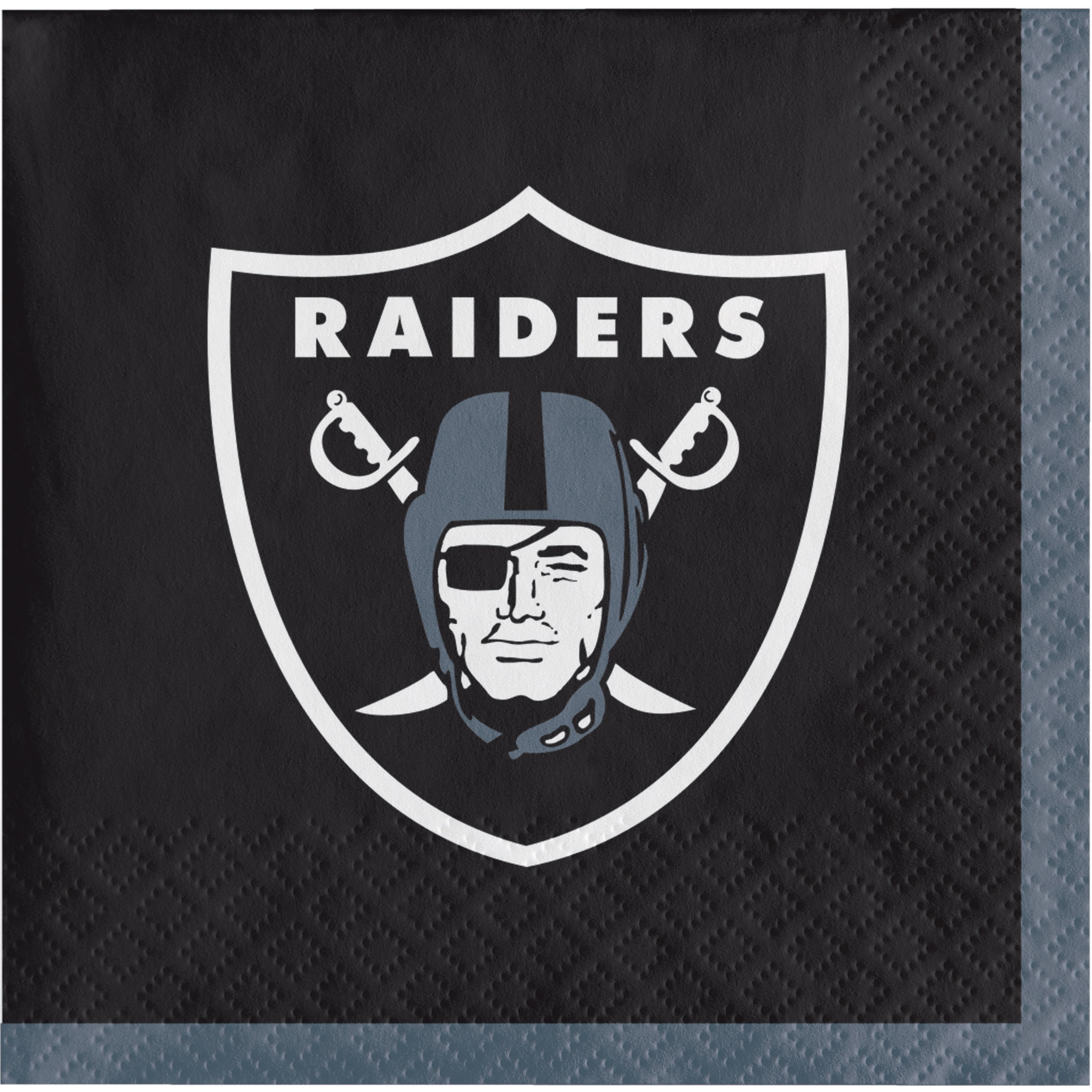 NFL Las Vegas Raiders Paper Beverage Napkins 48 Count for 24 Guests ...